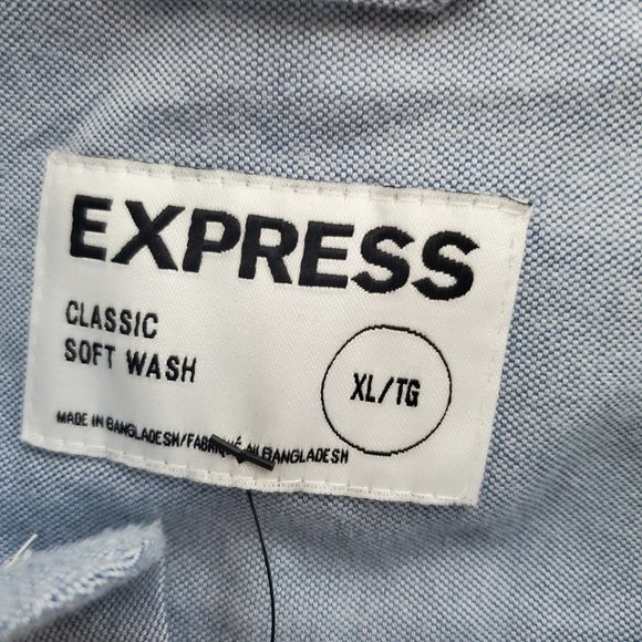 Express | Shirts | Express Mens Classic Soft Wash Stretch Cotton Shirt ...